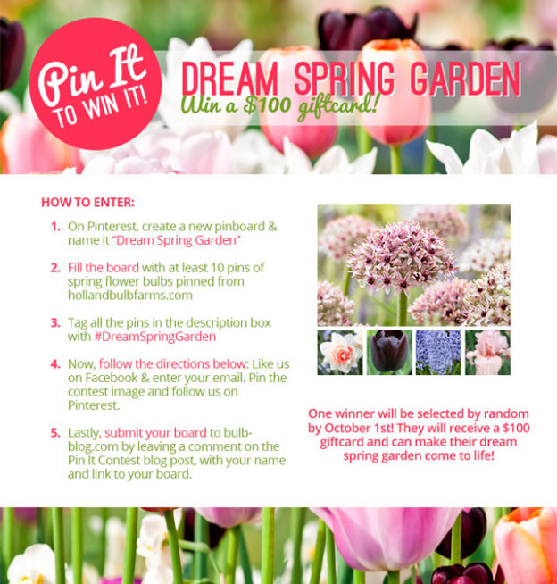2013 Dream Spring Garden Pin it to Win It Contest! - Bulb Blog ...